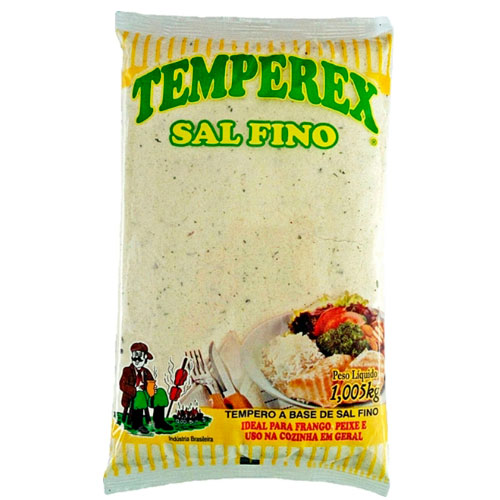 Sal Fino Temperado Tradicional 1,005Kg - Temperex